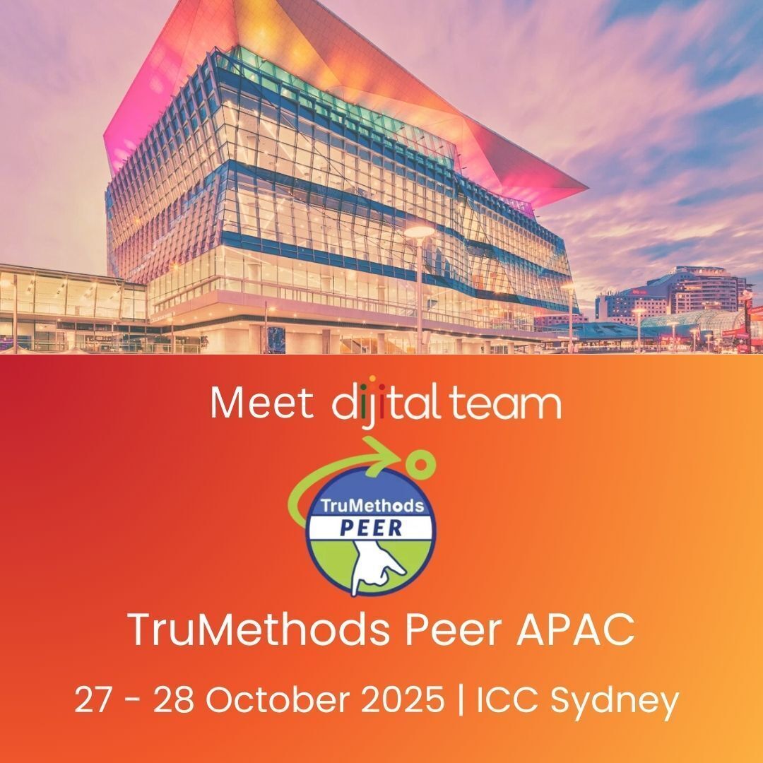 Dijital Team at TruMethods Peer APAC on 27 - 28 October 2025